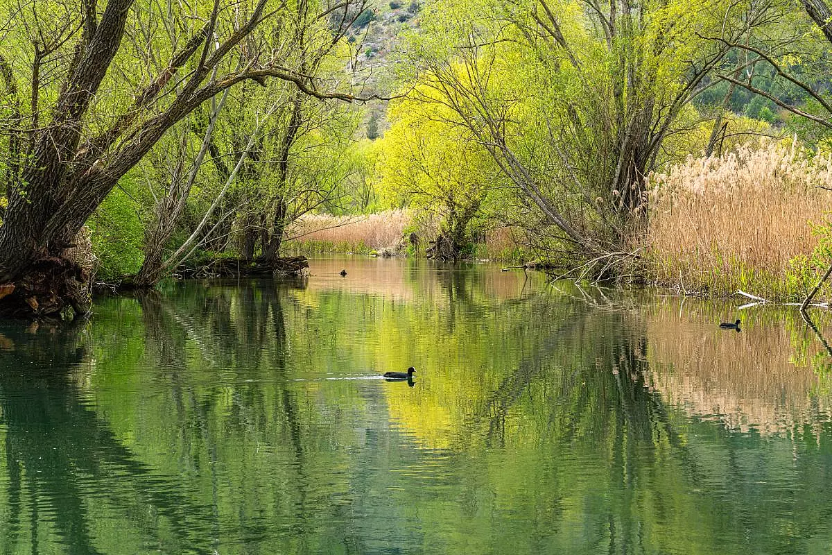 Un piccolo lago artificiale che renderà la tua escursione di trekking ...
